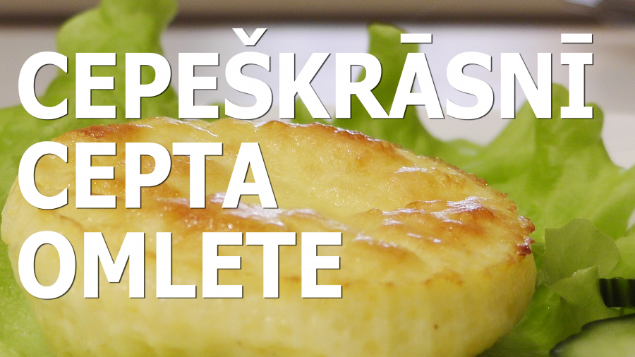 Cepeškrāsnī cepta omlete